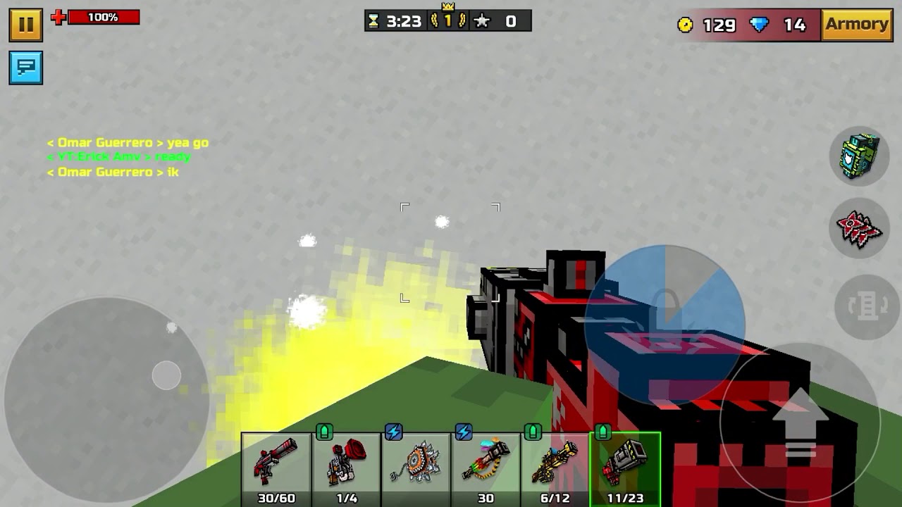 Super mario remix 1v1 on pixel gun 3D - YouTube