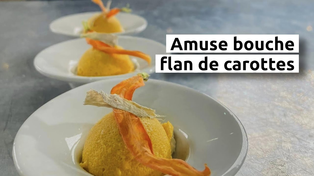 Amuse bouche flan de carottes - YouTube
