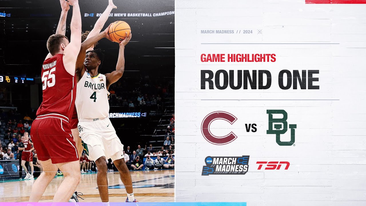 NCAA Men's March Madness Highlights: (14) Colgate vs. (3) Baylor - YouTube