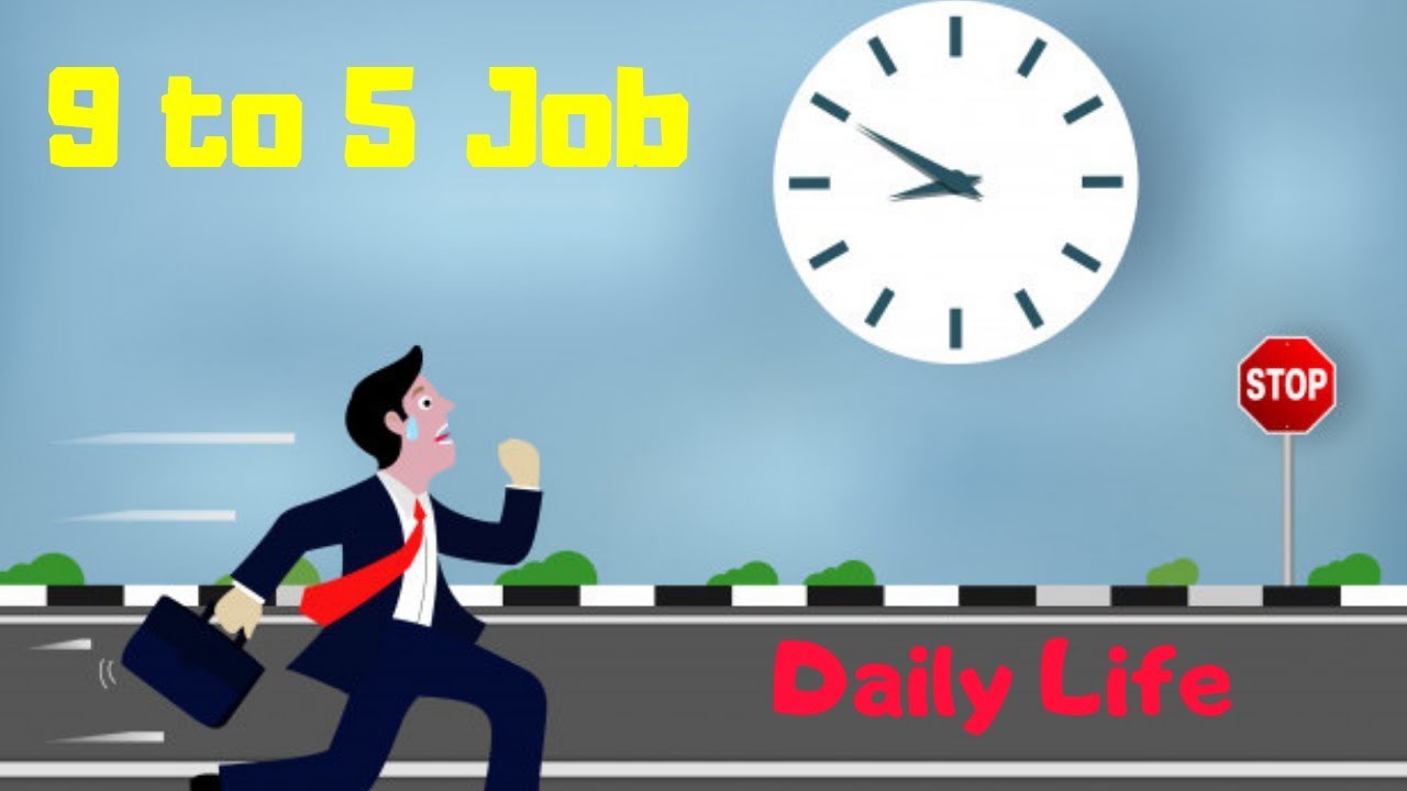 9 To 5 Job Daily Life Short Animated Video Animation Pitara YouTube