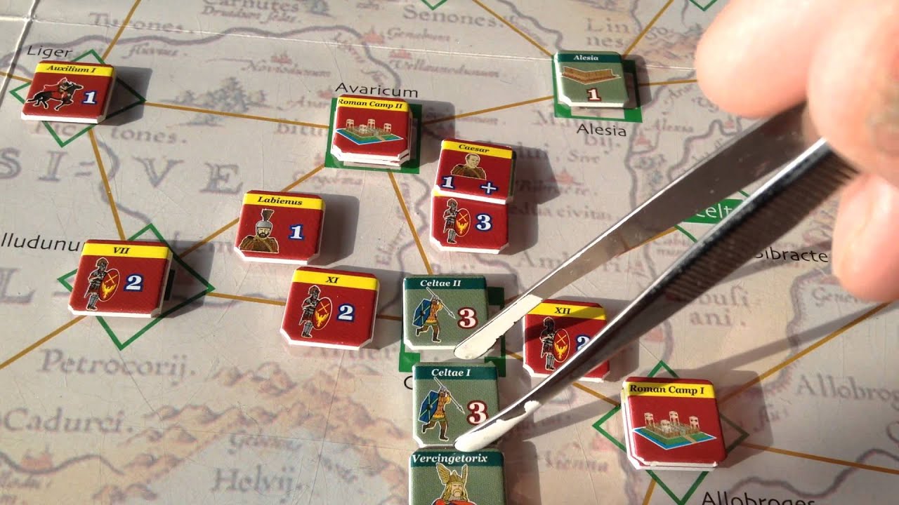 Caesar's War from Decision Games - A replay - YouTube