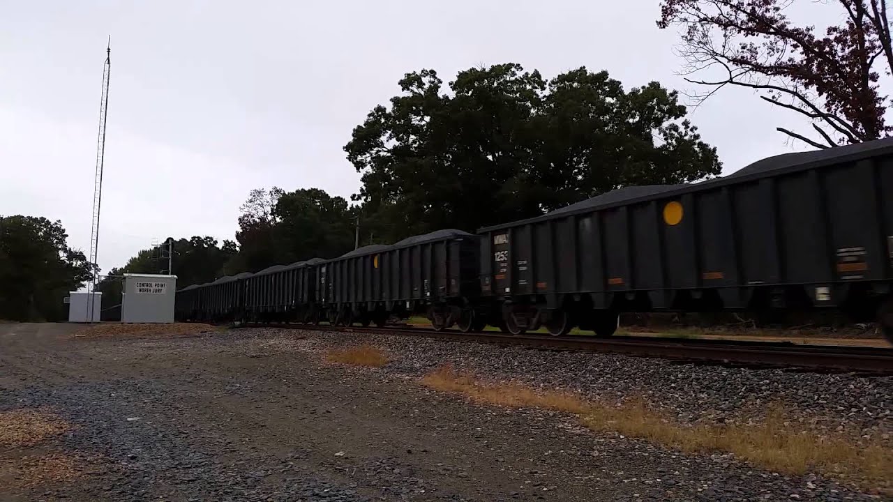 KCS 4610 Southbound Rock Train on the KCS Shreveport Subdivision with ...