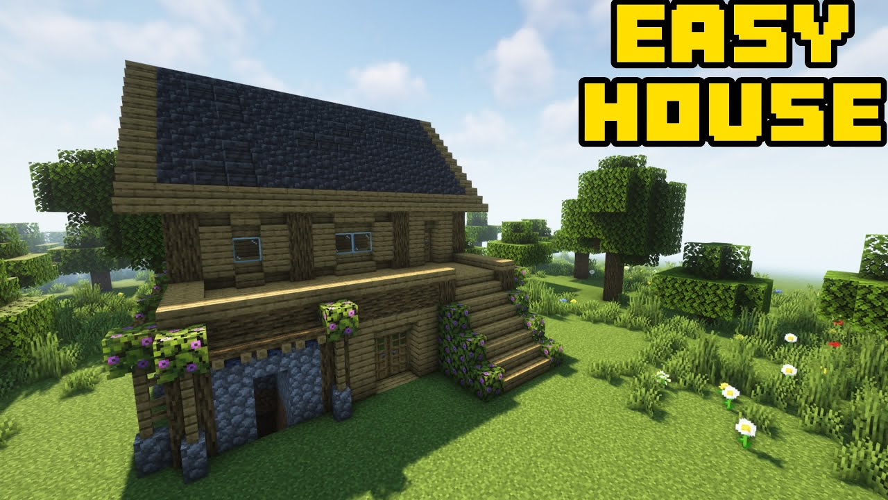 Easy Starter House in Minecraft🏡 - YouTube