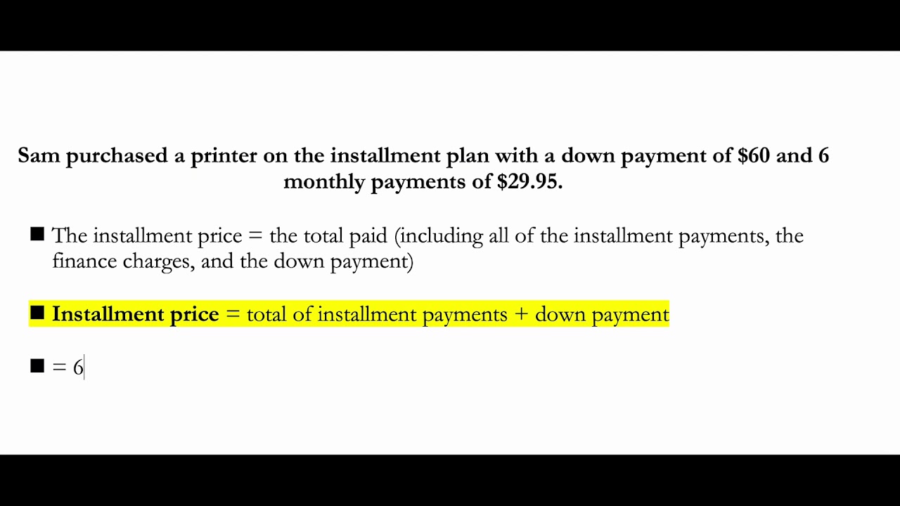 How To Find Installment Price Find The Installment Price Dr Choden How To Find Installment Price Find The Installment Price Dr Choden
