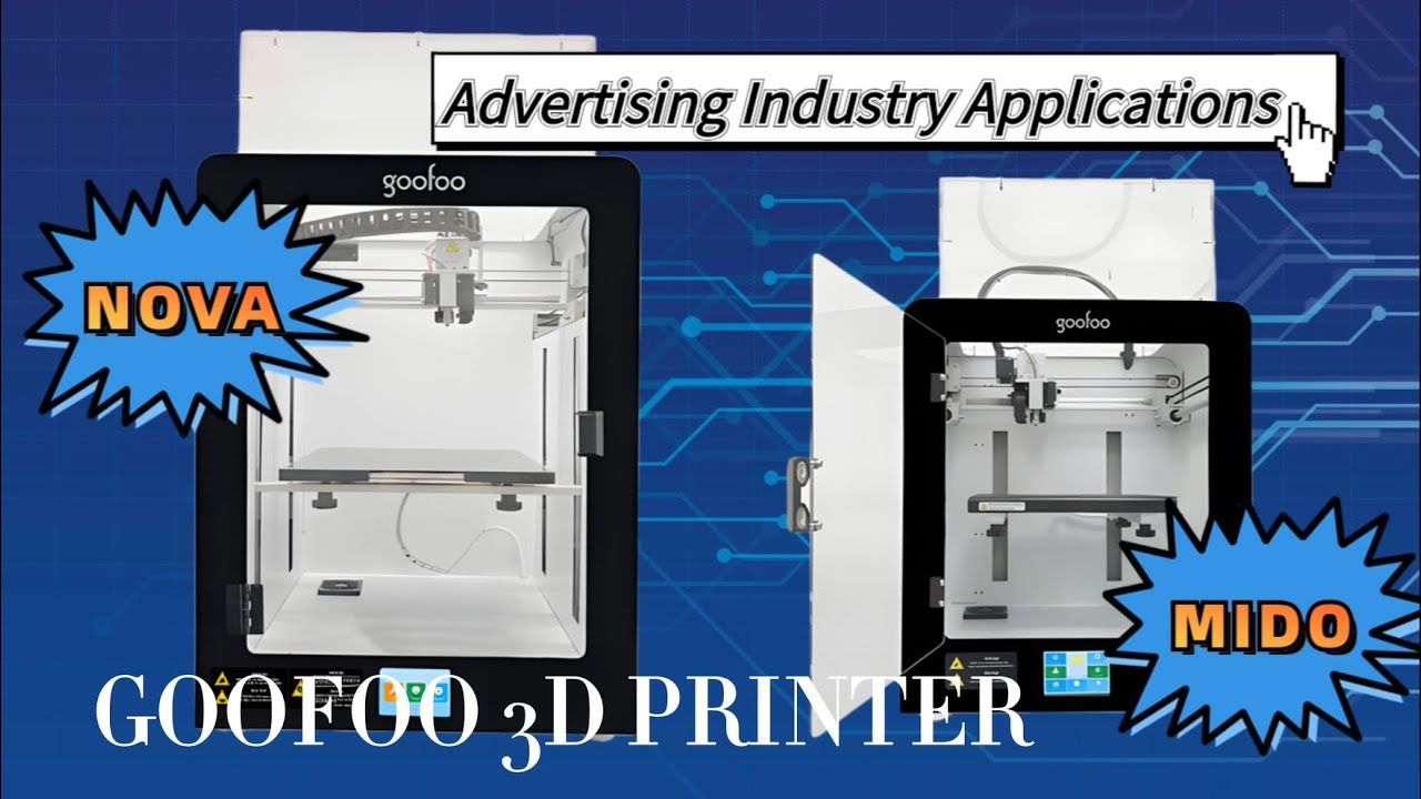 Goofoo 3D Printers For 3D Advertising Words - YouTube