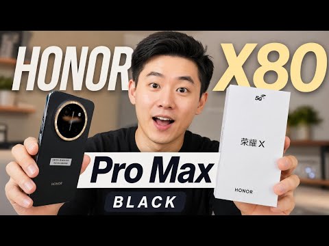 HONOR X80 Pro Max BLACK Hands-On 🖤 First Look at the Ultimate Flagship!