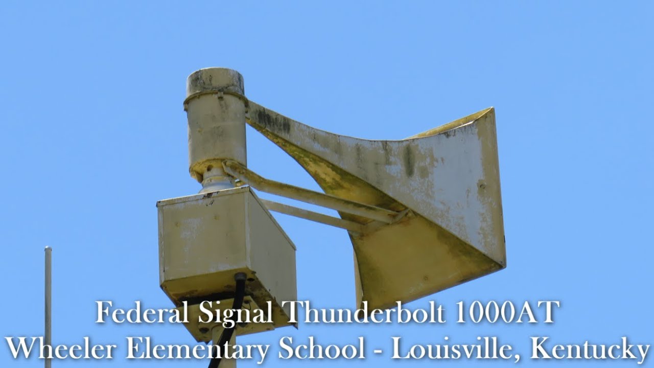 Federal Signal Thunderbolt 1000T Siren Test | Full Alert | Wheeler ES ...