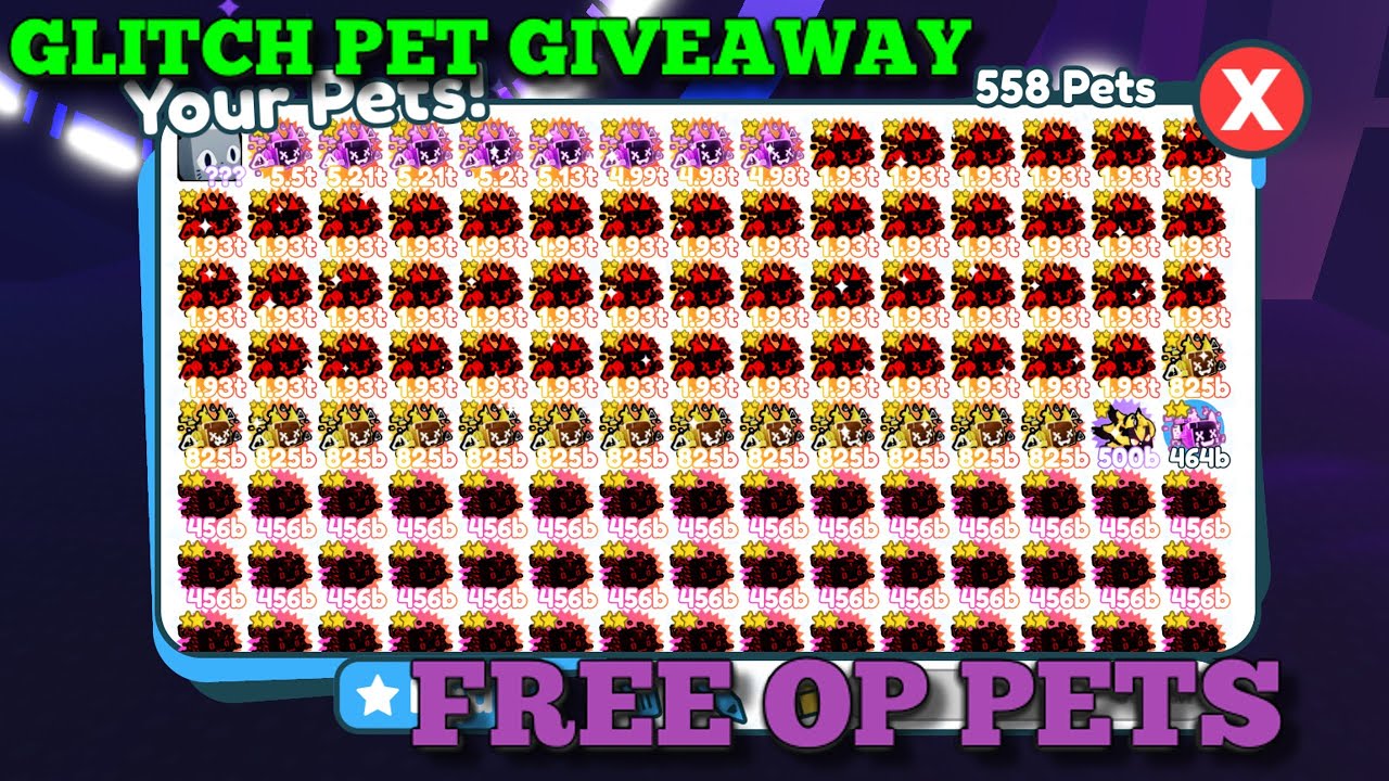 🔴 ROBLOX LIVE! | Pet Simulator X [ FREE OP PETS ] | GLITCH UPDATE ...