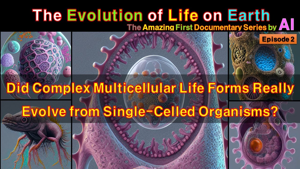 Evolution Series by AI, The Evolution of Simple one cell into More ...