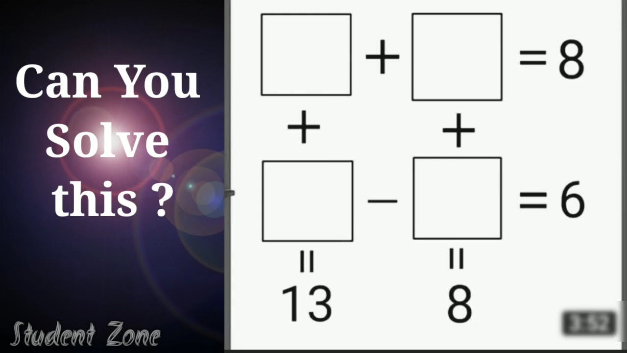 Mathematics IQ Test Math Puzzle Can You Solve This You Have Mathematics IQ Test Math Puzzle Can You Solve This You Have