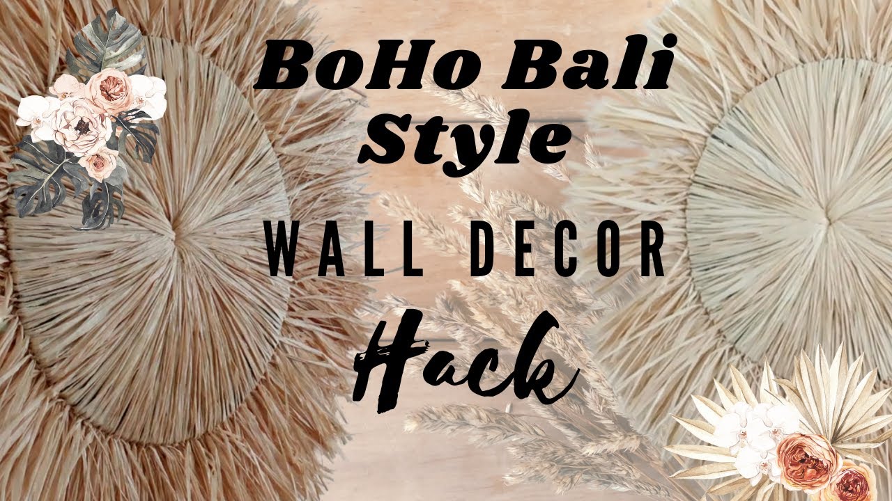 WALL ART WEEK - Cheap & Easy BOHO BALI Style Round Wall Décor! *HACK ...