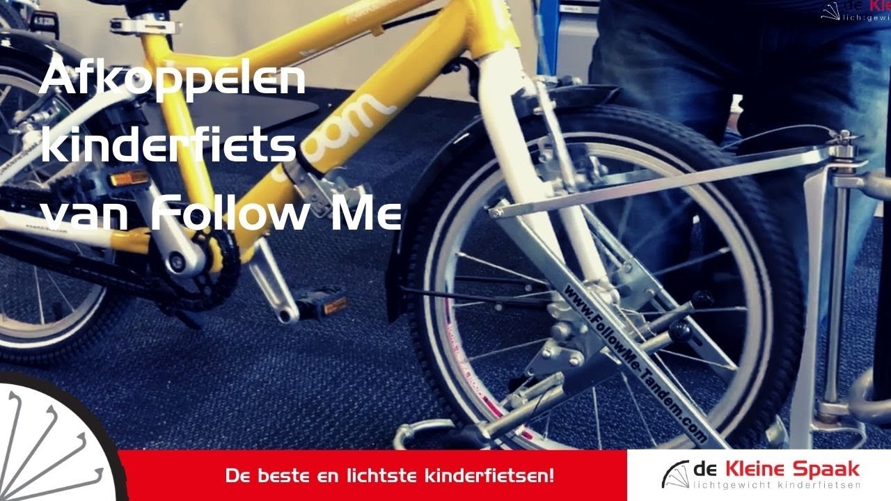 Afkoppelen kinderfiets van Follow Me - YouTube