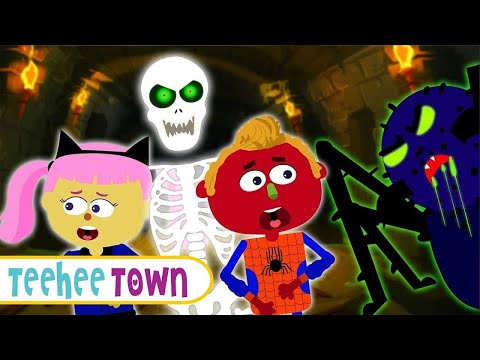 Spooky Haunted Tunnel Adventure Halloween Song | Spooky Scary Skeleton Songs By Teehee Town