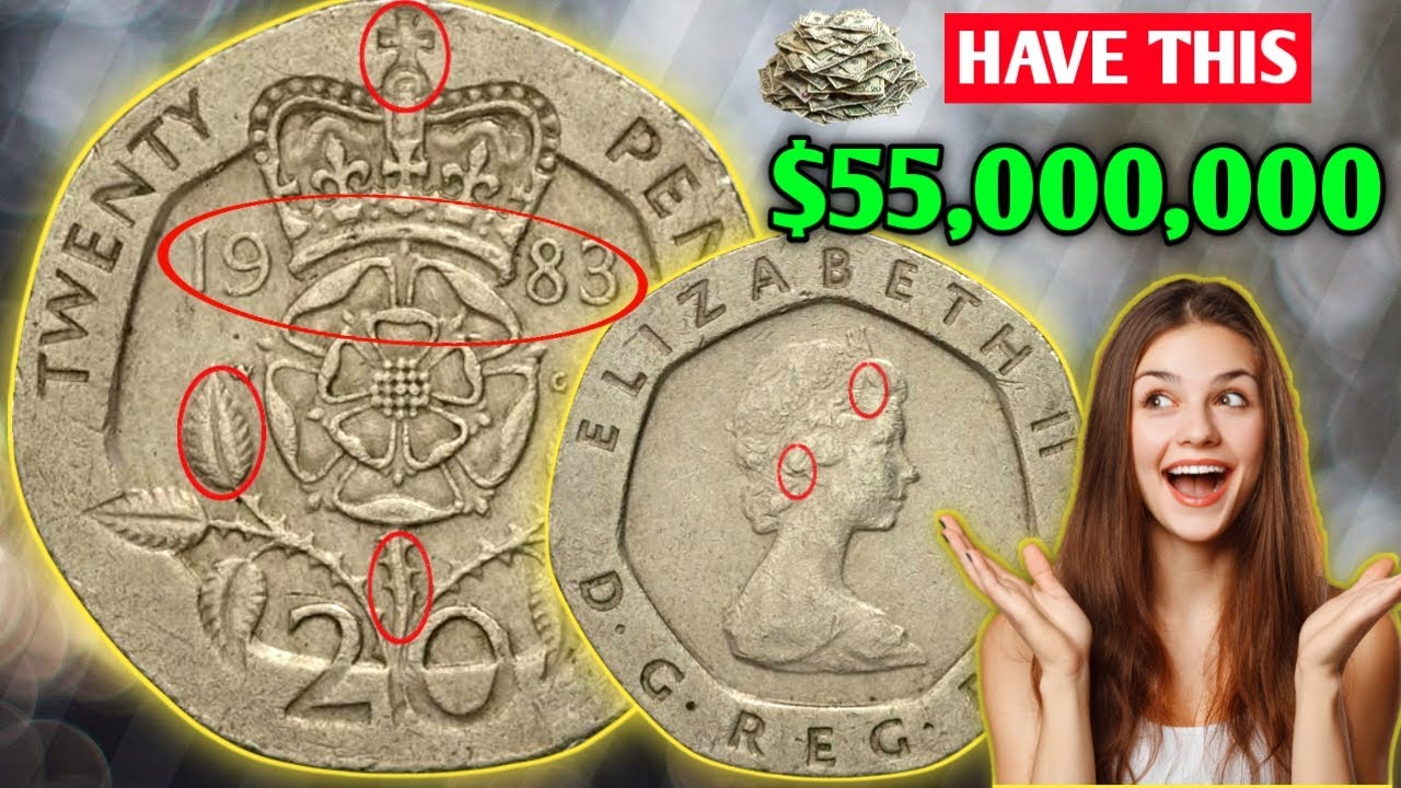 1983 Uk Queen Elizabeth 20 New Pence Coin Value | How Much is a 1983 ...