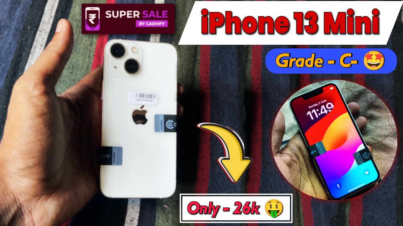 Cashify Super Sale iPhone 13 Mini 🔥 Grade - C- | Unboxing 💥 - YouTube