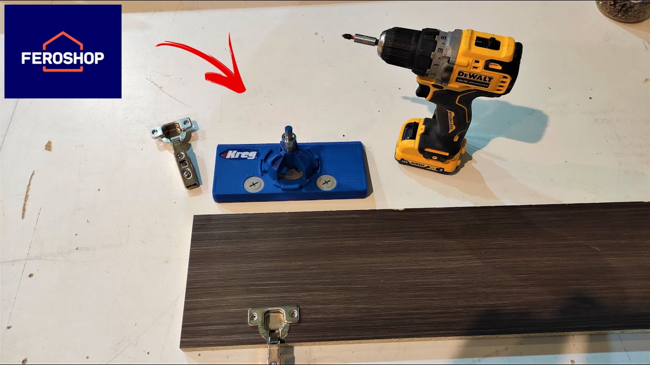 Cum sa dai gauri de balamale la mobila Pal, MDF - Sablon #Kreg # ...