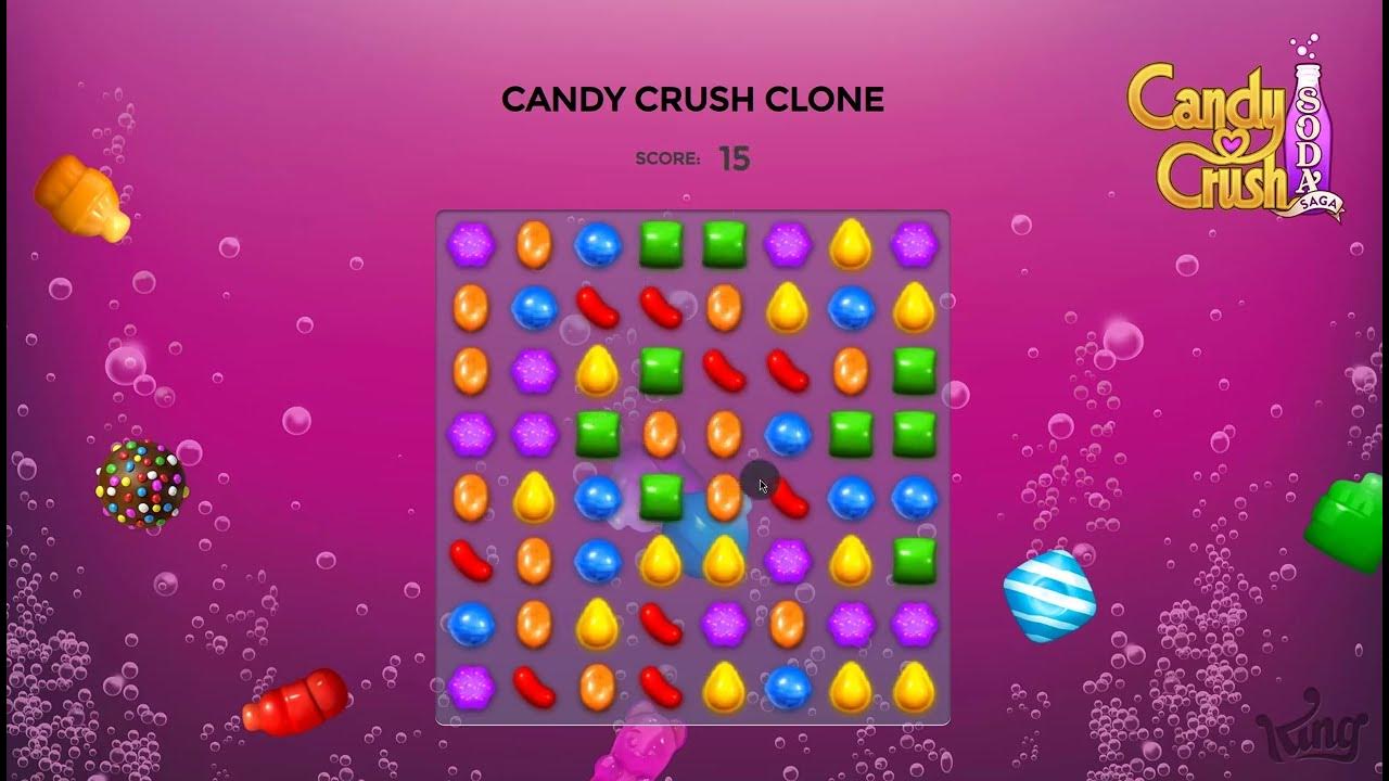 Candy Crush Clone Using HTML, CSS and JavaScript with Source Code - YouTube