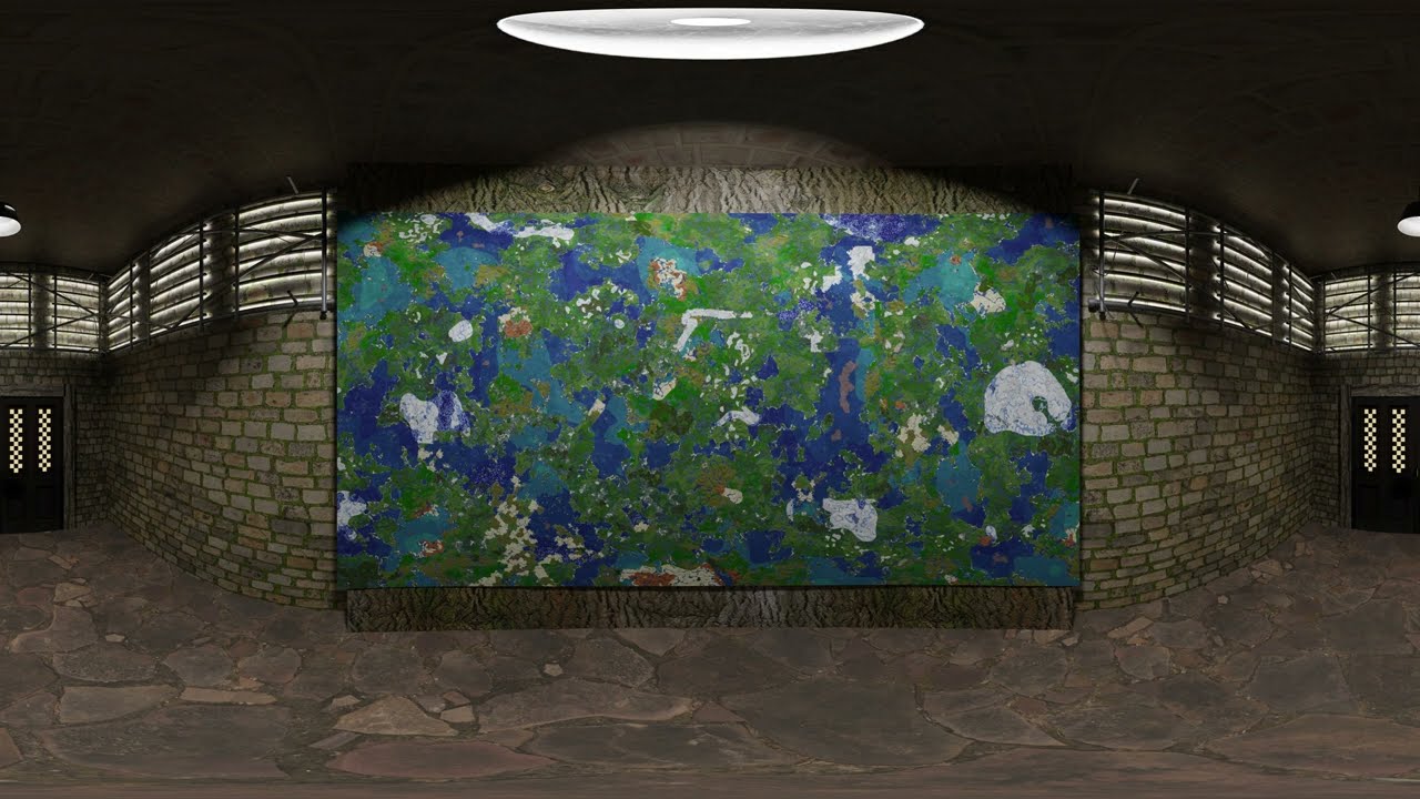 Large Minecraft Map 360 degree made in Blender - YouTube