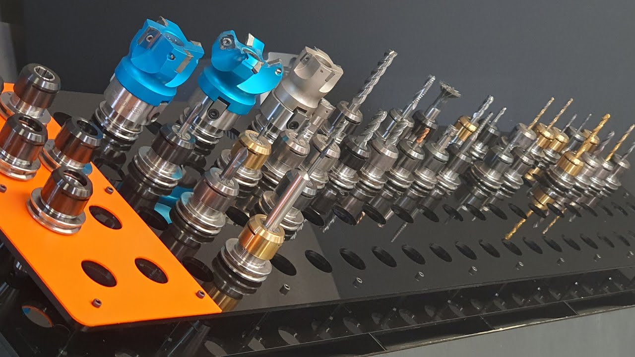 Tool Holder Stand - DIY stand for 88 CNC tools. how to/making off ...