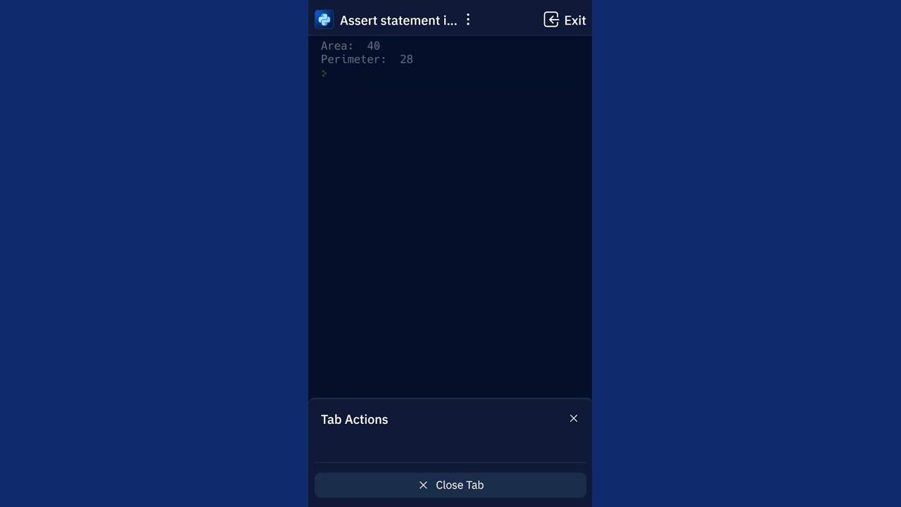Simple Python Code Using Assert Statement In Python Python Cpython Programming Youtube