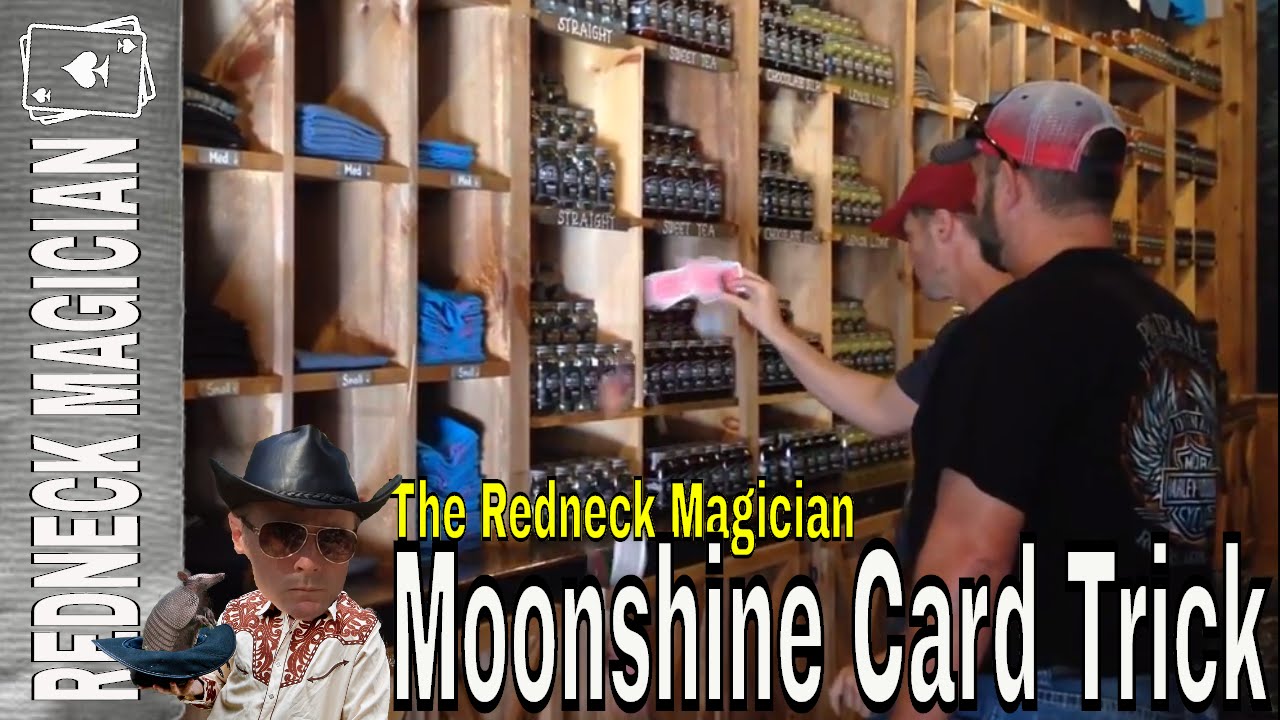 Moonshine Card Trick with The Redneck Magician - YouTube