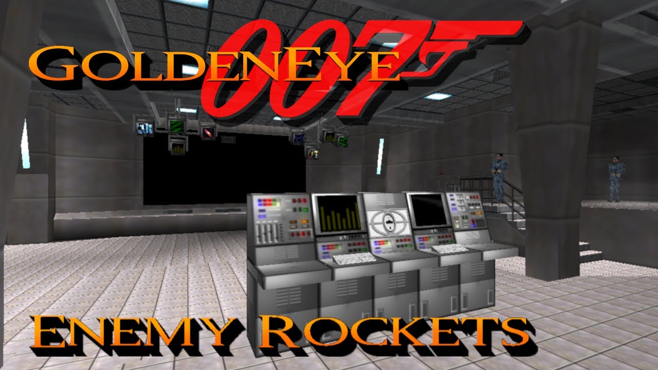 GoldenEye 007 - Bunker II - 00 Agent [Enemy Rockets] - YouTube