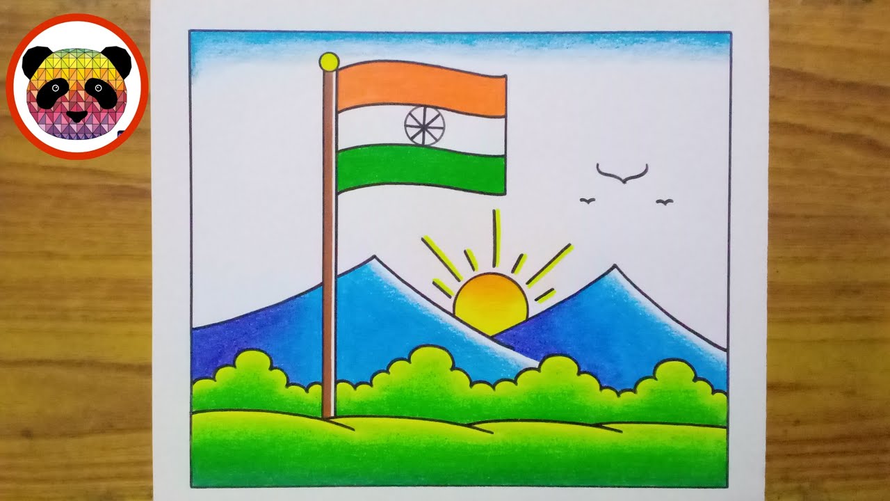 Independence Day Drawing / Independent Day Poster Drawing / How to Draw ...