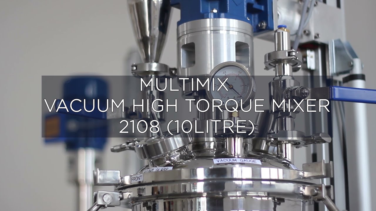 Multimix Vacuum High Torque Mixer VM2108 (10L) with electrical lifting ...