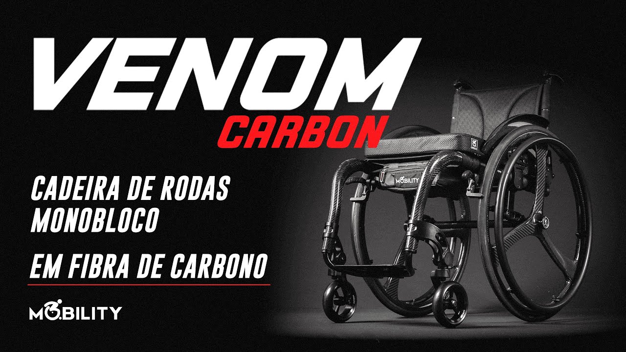Venom Carbon - Cadeira de Rodas Monobloco by Mobility Brasil - YouTube