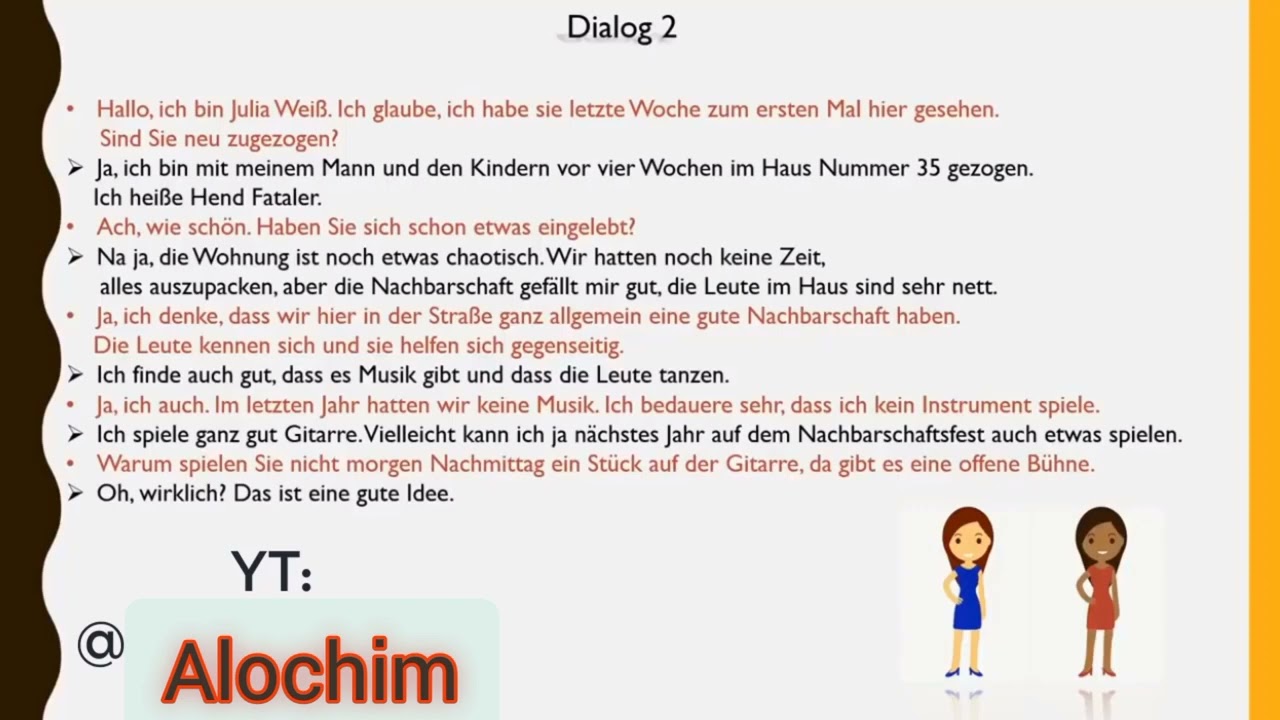 Deutsch lernen durch Dialoge B1-B2 | Deutsch lernen durch hören - YouTube