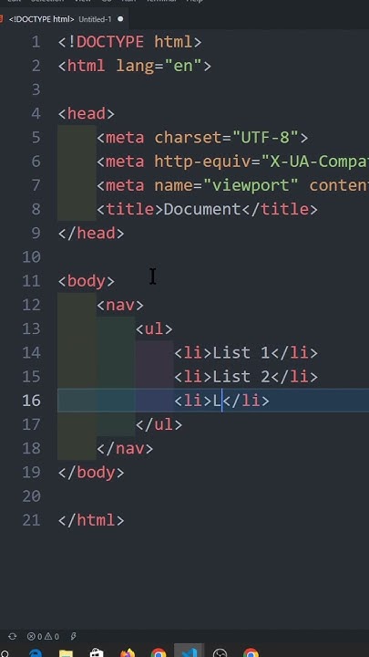 VSCODE : HTML Shortcut Tips #shorts - YouTube