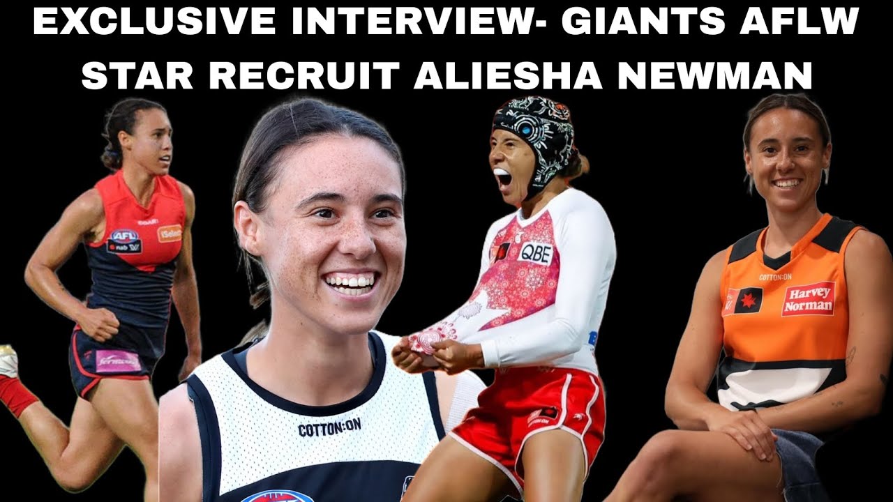 EXCLUSIVE INTERVIEW- GWS AFLW star recruit Aliesha Newman #aflw - YouTube