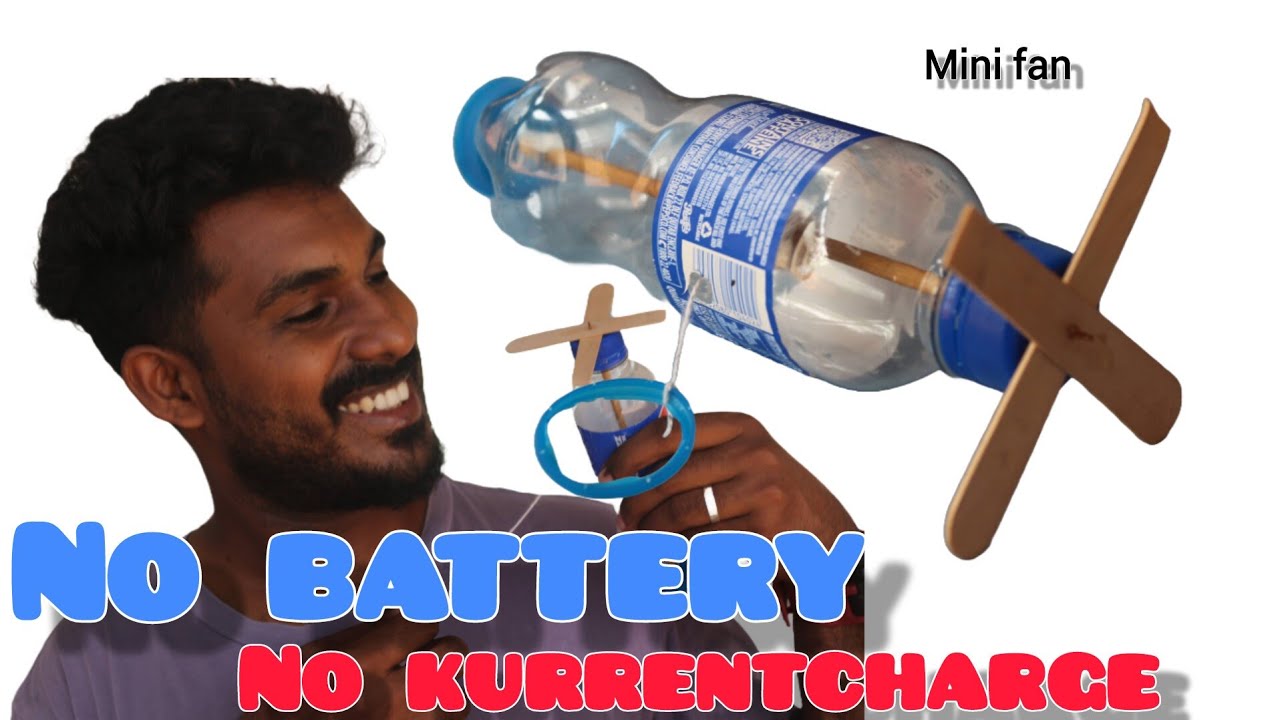 How to Make a Mini Fan using Bottle-Easy Way - YouTube