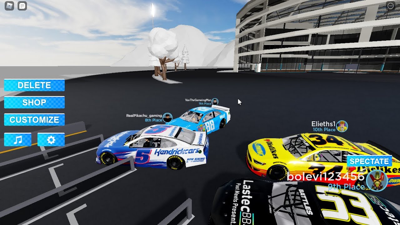 When Nascar Becomes a Demolition Derby Roblox Backstretch Battles ...