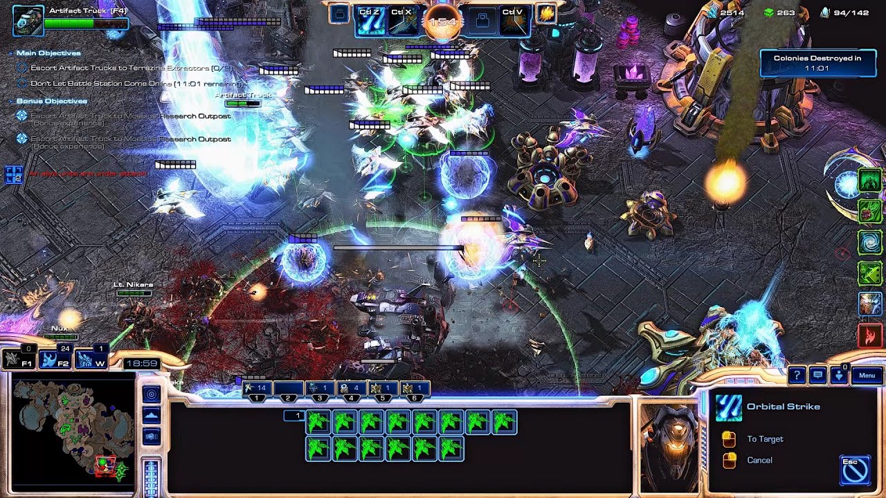 SC2 Co-Op Cradle of Death "Wheel of Misfortune" Karax GamePlay ...