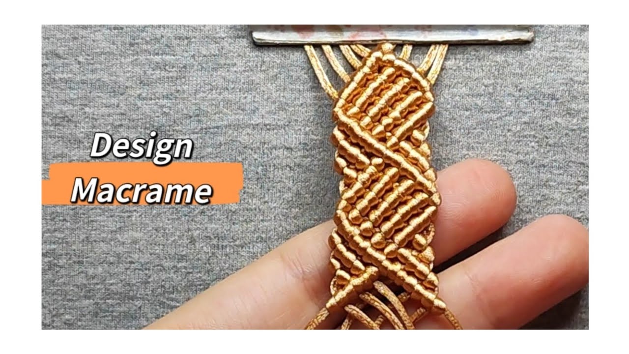Macrame Pattern Tutorial - Design Macrame Passo a Passo - YouTube