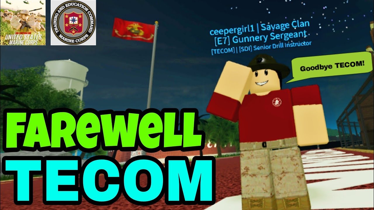 Awesome/funny moments on TECOM | Roblox USMC - YouTube