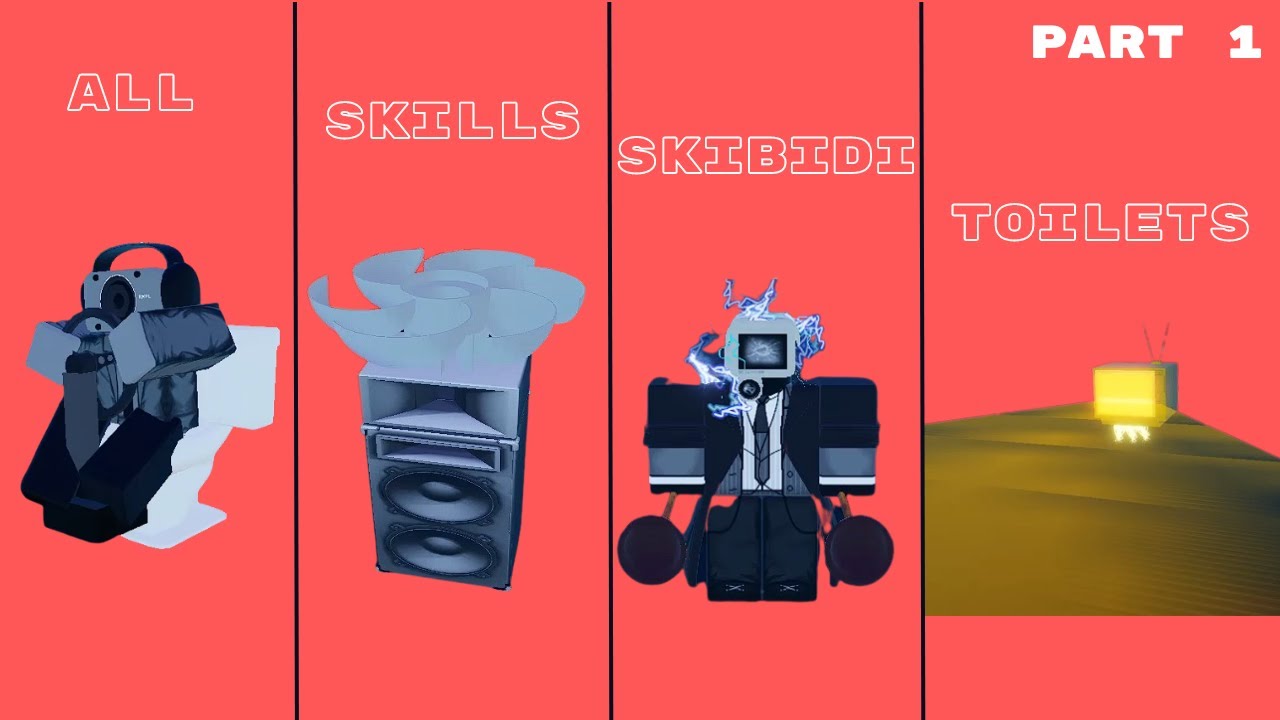 ALL SKILLS SKIBIDI TOILETS #1 - YouTube