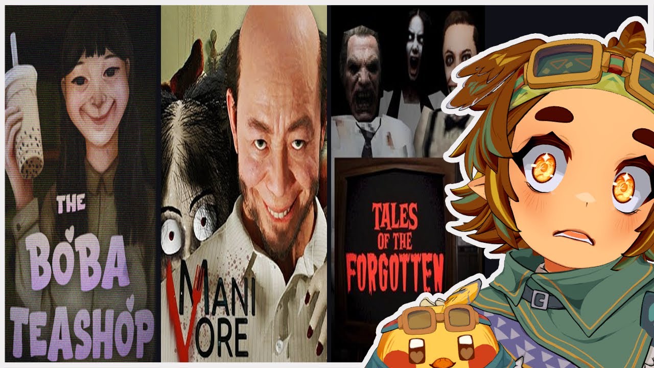 CRAZY INDIE HORROR GAMES [ THE BOBA TEA SHOP ] ! [VTUBER] - YouTube