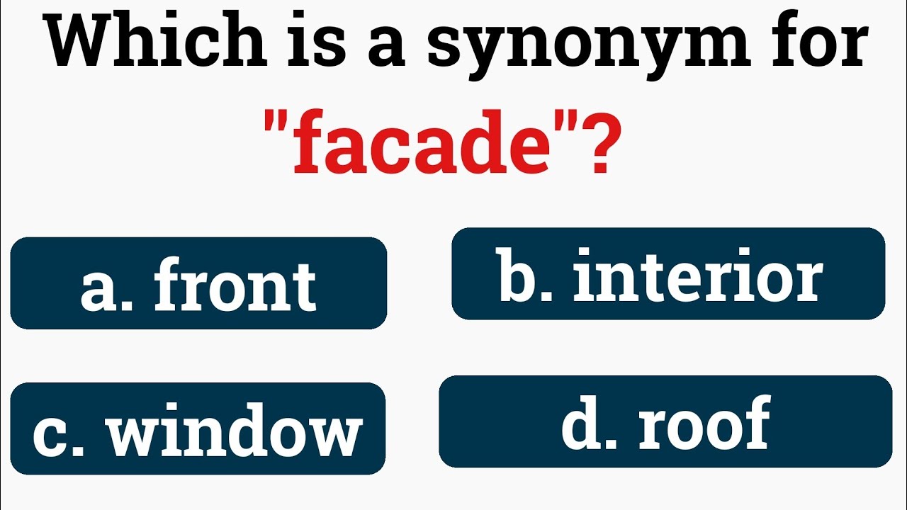 English Synonyms Quiz | choose the correct answer | English Grammar ...