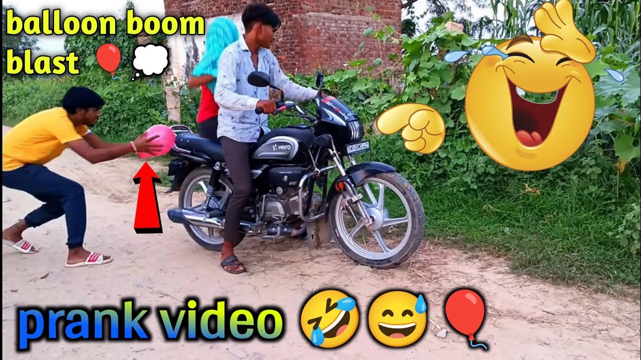 Prank video 🤣 || baloon boom blast || para funny prank || baloon prank ...