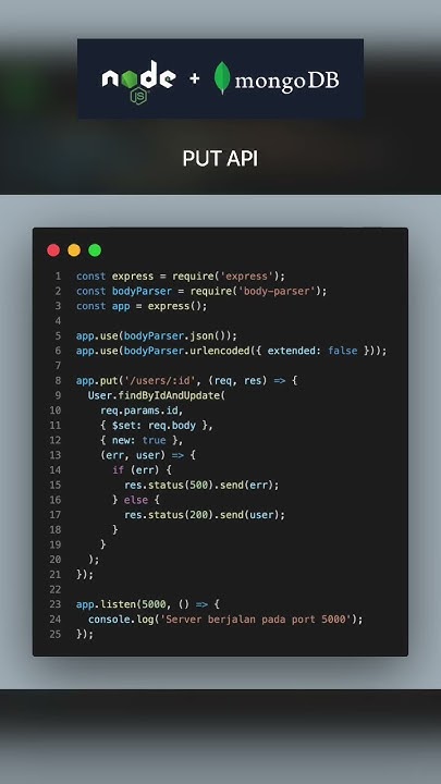 Create A Rest Api With Node Js Expreaa Js Dan Mongodb Codinglife Programmer Restapi Youtube