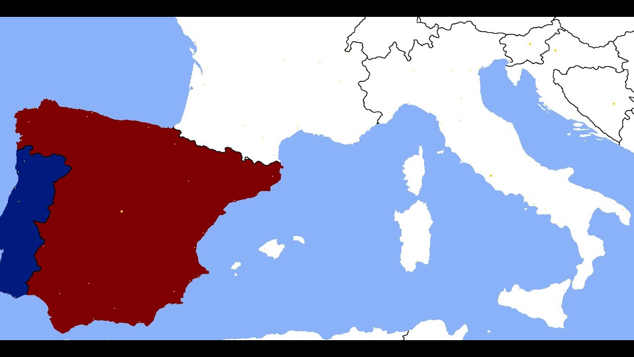 Spain vs. Portugal and their Allies - YouTube