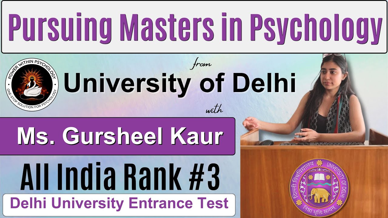 Pursuing MA Psychology from Delhi University - Everything you need to ...