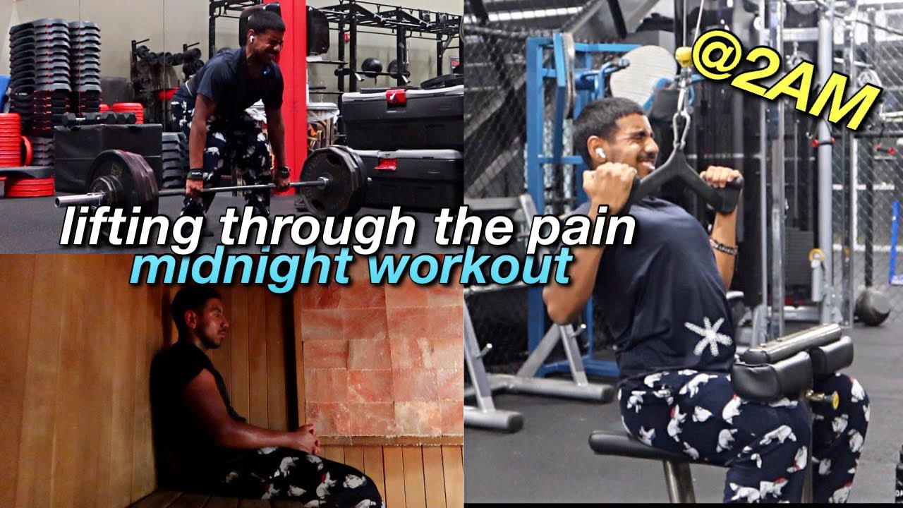 MIDNIGHT GYM WORKOUT VLOG // WORKING OUT @2AM - YouTube