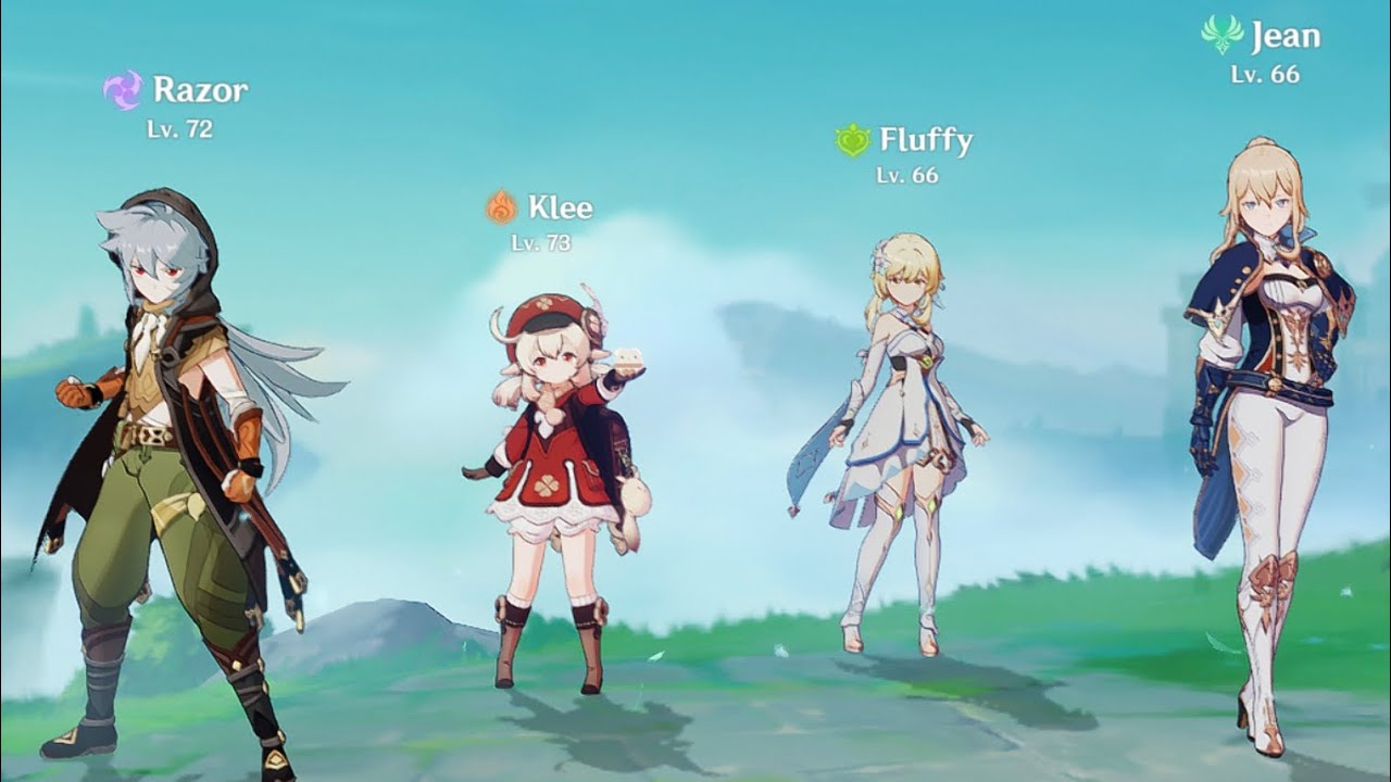 The new Genshin Impact character select screen and animations! - YouTube