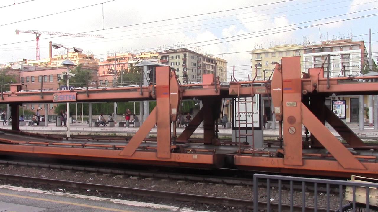 Trenitalia freight train at Roma Tuscolana station in Rome, Italy ...