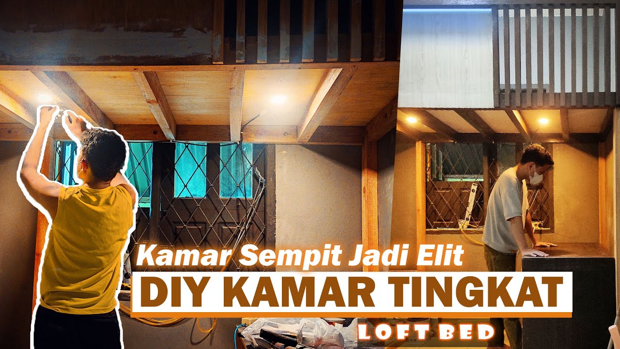 Cara Membuat Ranjang Tingkat | DIY KAMAR TINGKAT DARI KAYU - YouTube