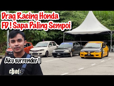 Aku DRAG kereta Race Honda Fd K24 - Ketaq Lutuit Guys - YouTube