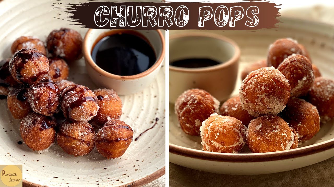 CHURRO POPS (easy recipe for churros, no piping bag required) - YouTube